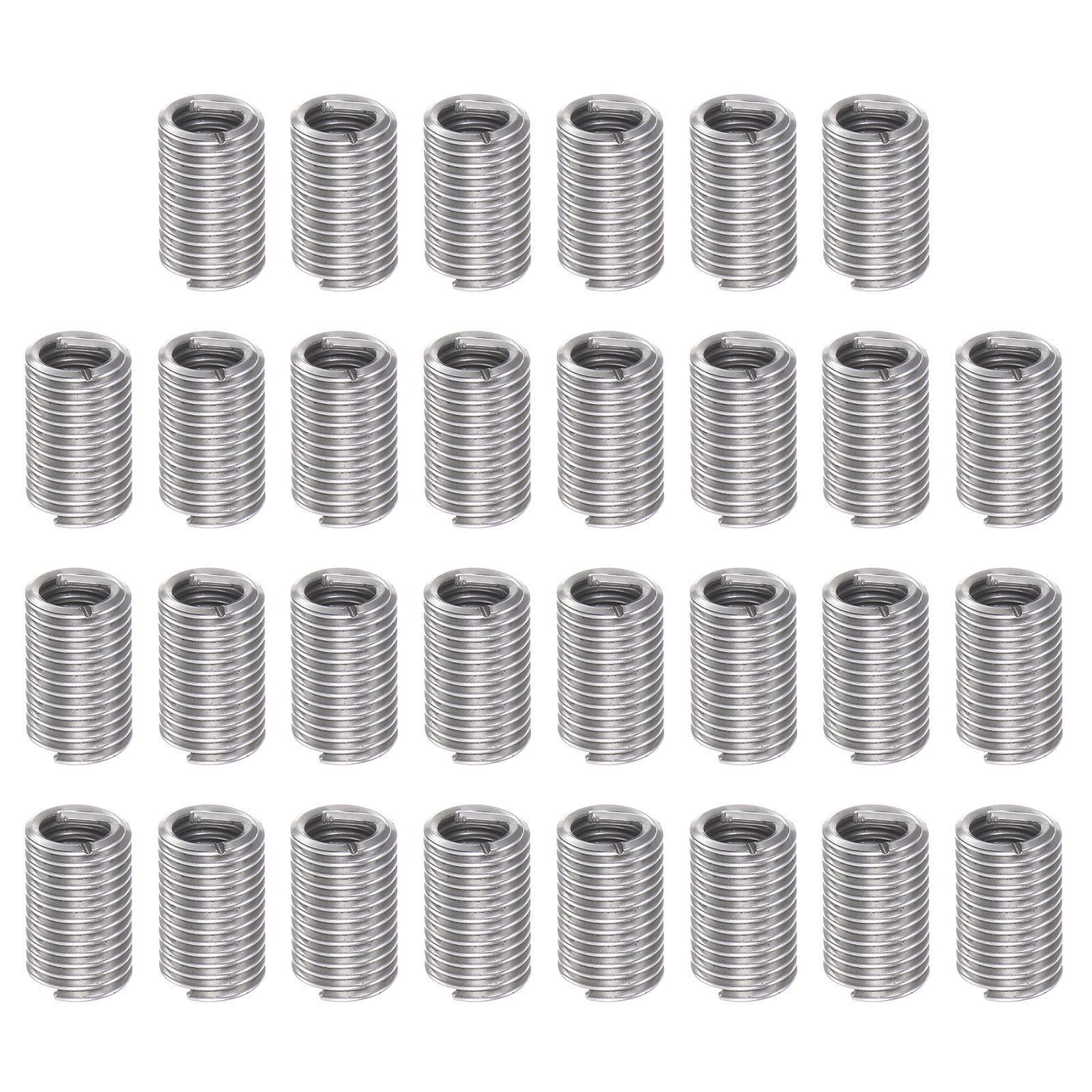 Uxcell 30 Pack 1/4 20 UNC 3D 19.05mm 304 Stainless Steel Helical Wire ...
