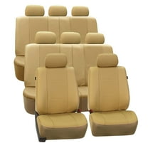 Free Shipping! FH Group Black Deluxe Faux Leather Airbag Compatible and ...