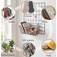 8 Pcs Wire Basket, Black Metal Wire Baskets for Organizing, Grid Panel ...