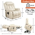 TEKAMON Infinite Position Lift Recliner Chair for Elderly with Heat ...