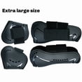 1set Horse Leg Protective Boots Adjustable Pu Neoprene Horse Splint