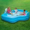 Free Shipping! Bluescape Inflatable Family Swimming Pool with 2 Seats ...