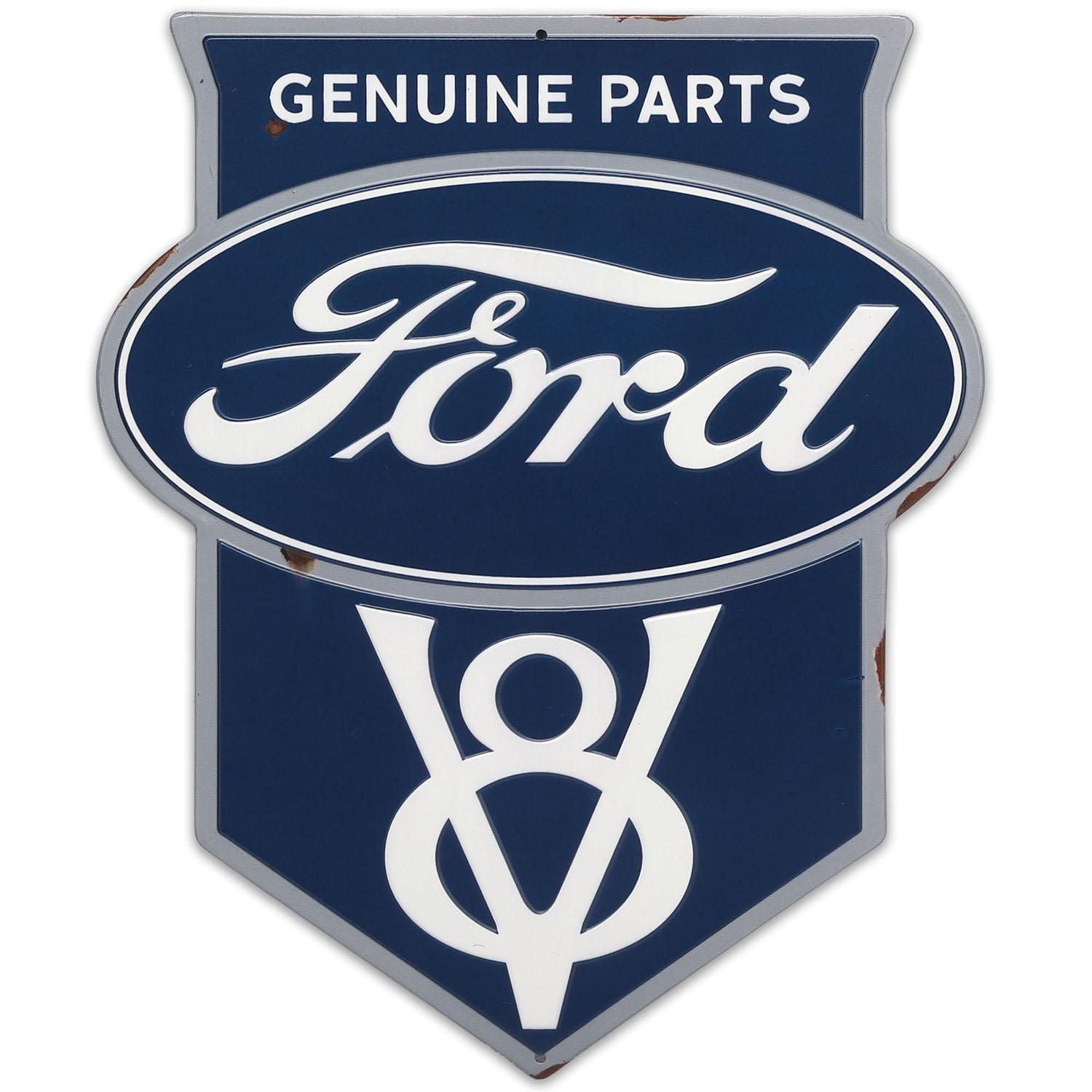 Open Roads Ford Genuine Parts Embossed Metal Shield - Walmart.com