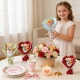 Crochet Flower Bouquet, Multicolor Yarn, 7In, 5 Pc, Mother's Day Gifts ...