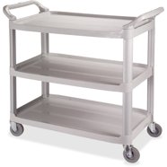 winco usa 3-tier utility cart, gray - Walmart.com