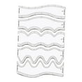 S SERENABLE 5 Pieces Wave Edge Rulers Quilting Rulers Cutting Rulers ...
