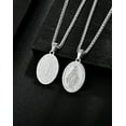Raymard Virgin Mary Necklace for Men Titanium Steel Mary Mother of God ...