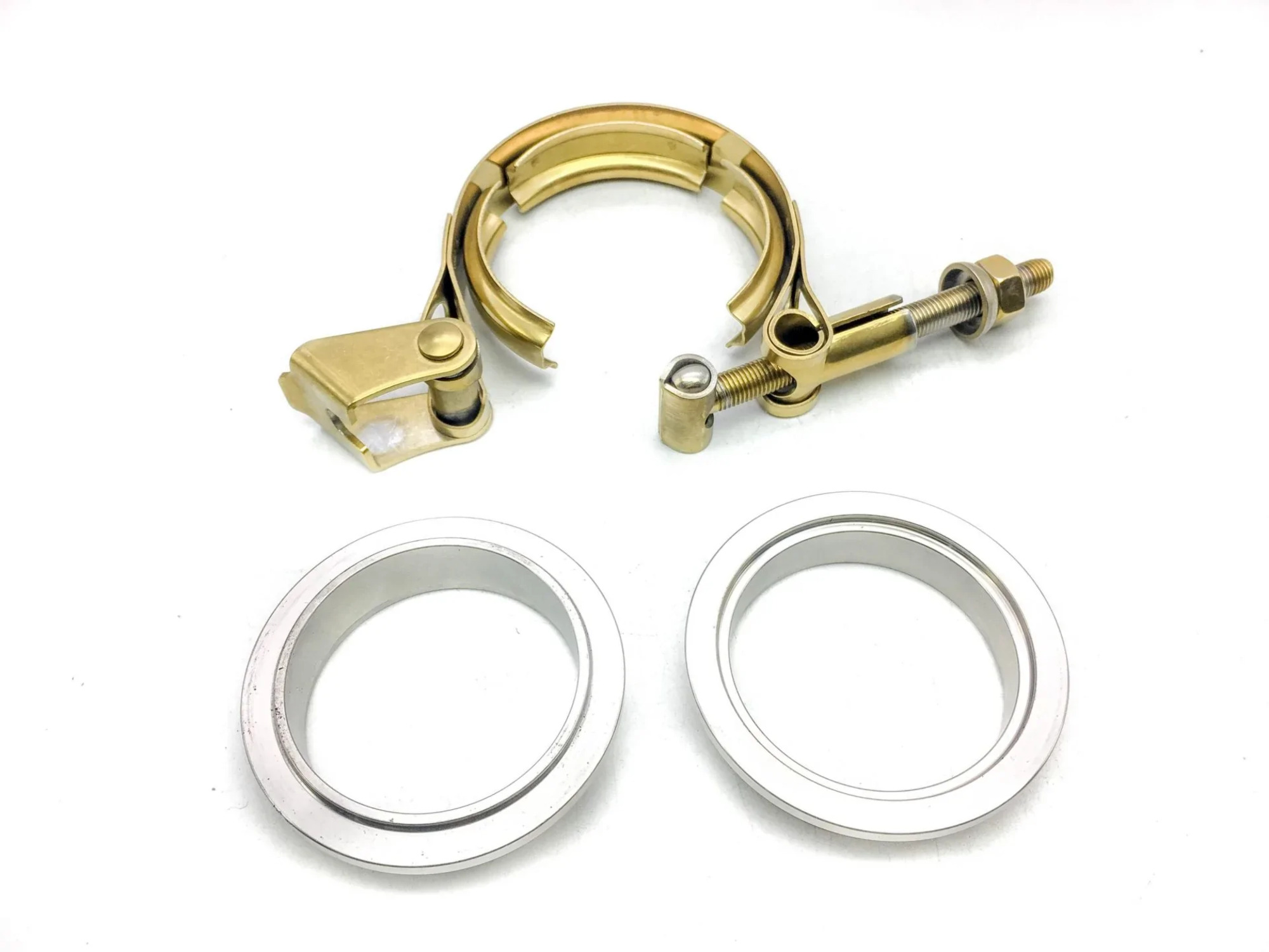 NGR V-Band Kit (Aluminum) V-Band Clamp (Gold) Assembly Kit (6061-T6 ...