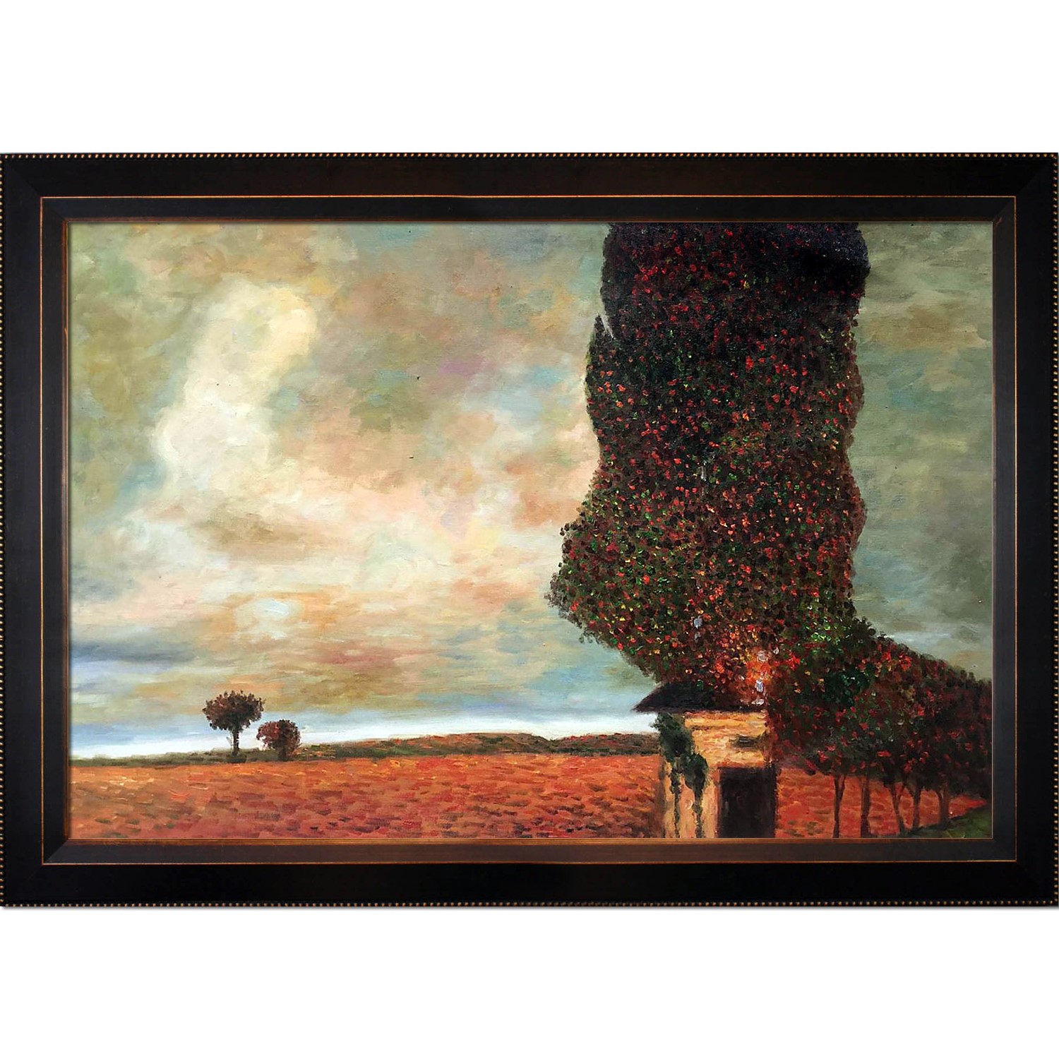 High Poplar with Veine D'Or Bronze Angled Frame 24"X36" - Walmart.com