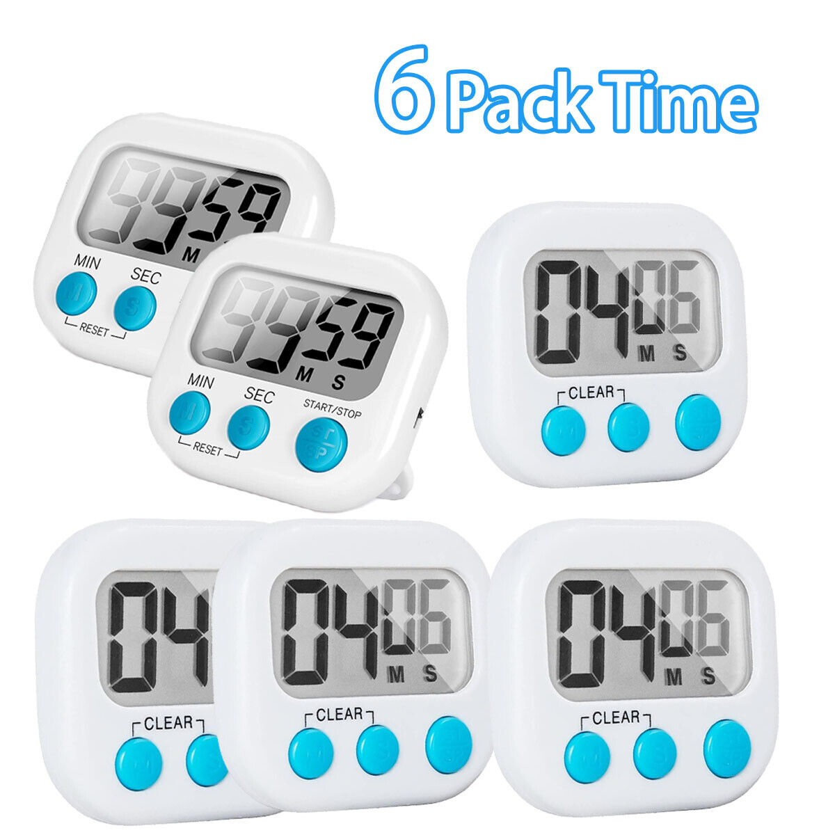 6 pcs Timer The Best-selling Professional Digital Timer Can be used as ...
