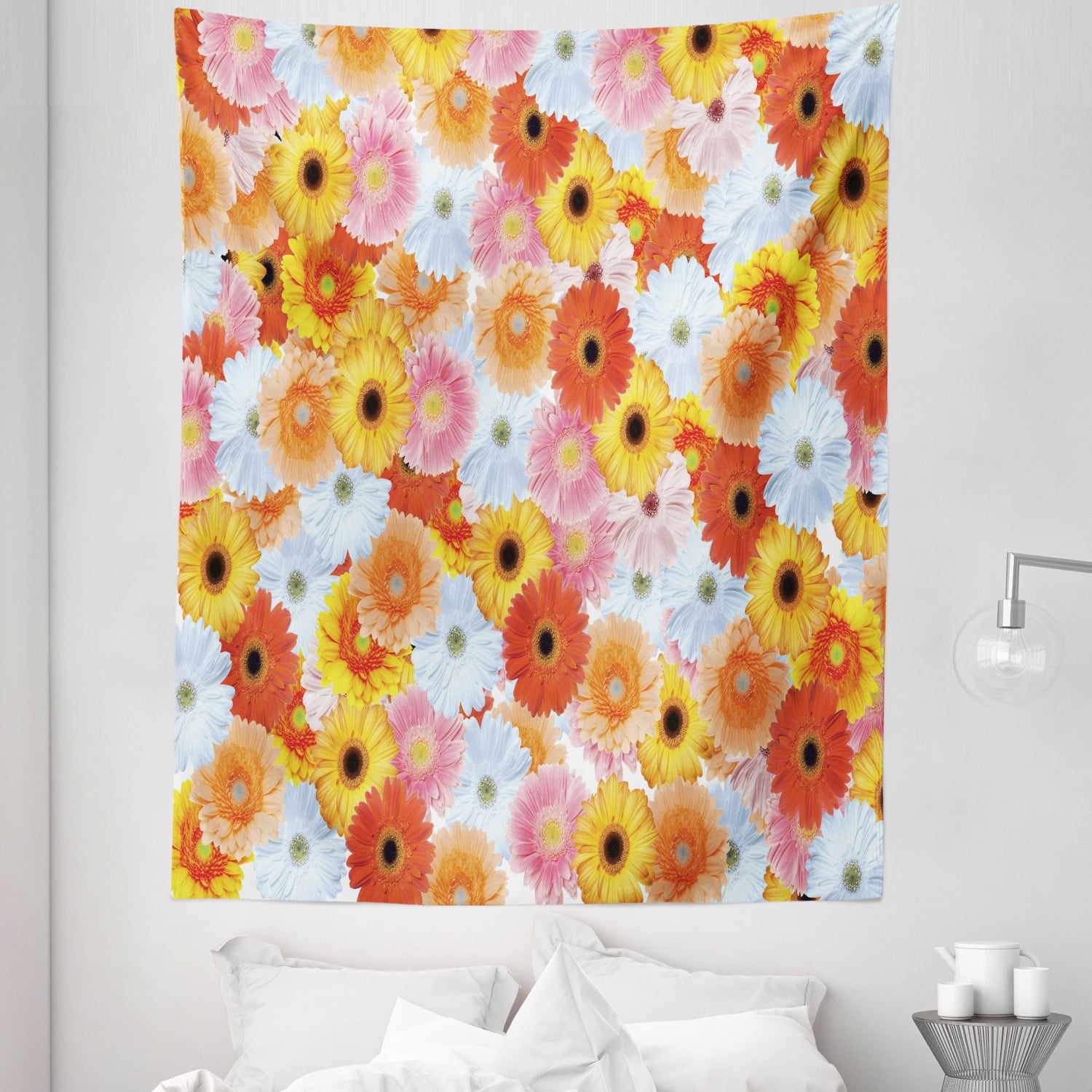 Gerber Daisy Tapestry, Pattern with Realistic Fresh Growth of Summer ...