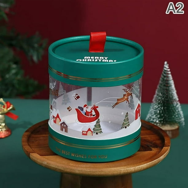 MesaSe Christmas Mousse Cake Hug Bucket Dessert Plastic Transparent ...