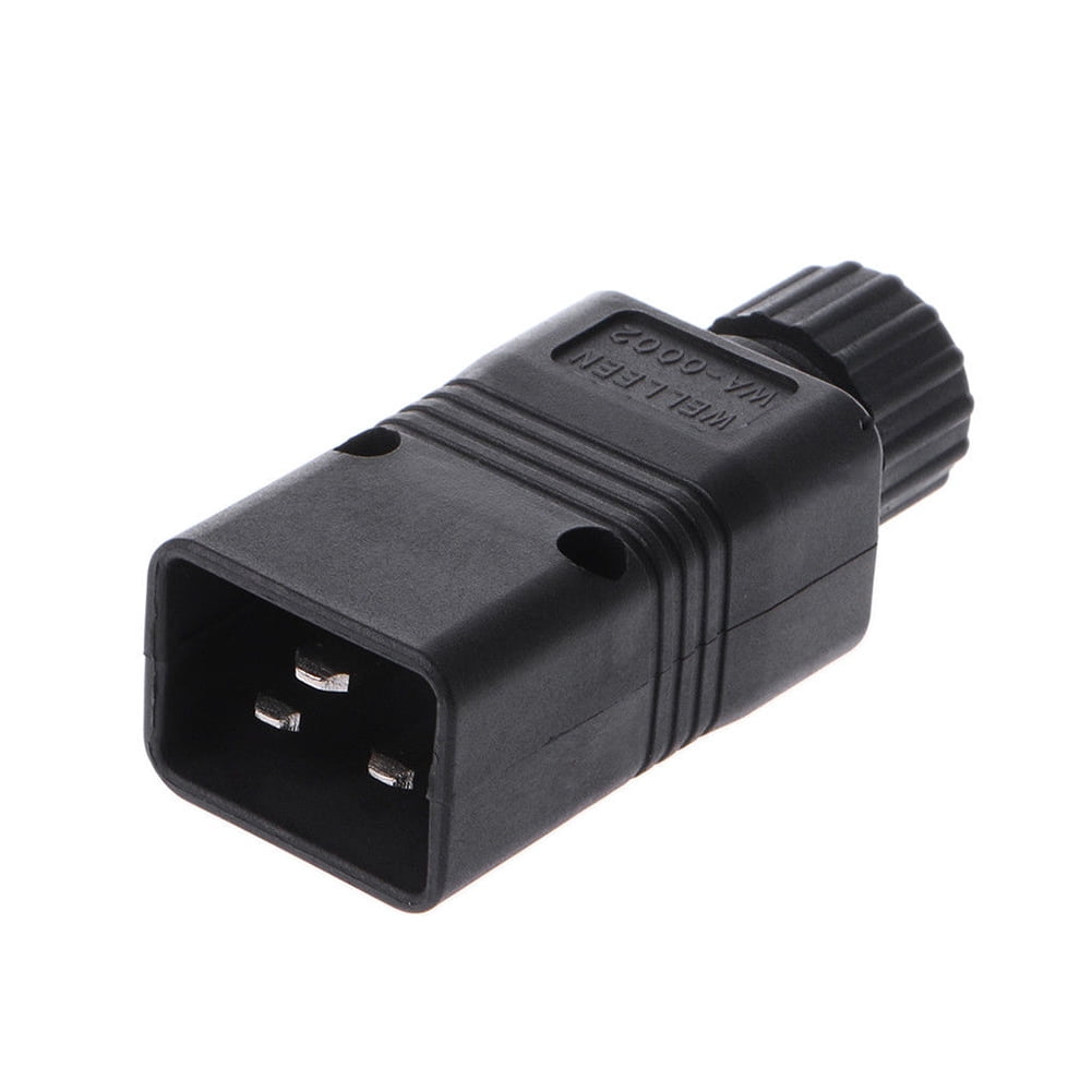 Details about IEC320 C13 3-Pin Female to C20 3-Pin Male Plug AC Power ...