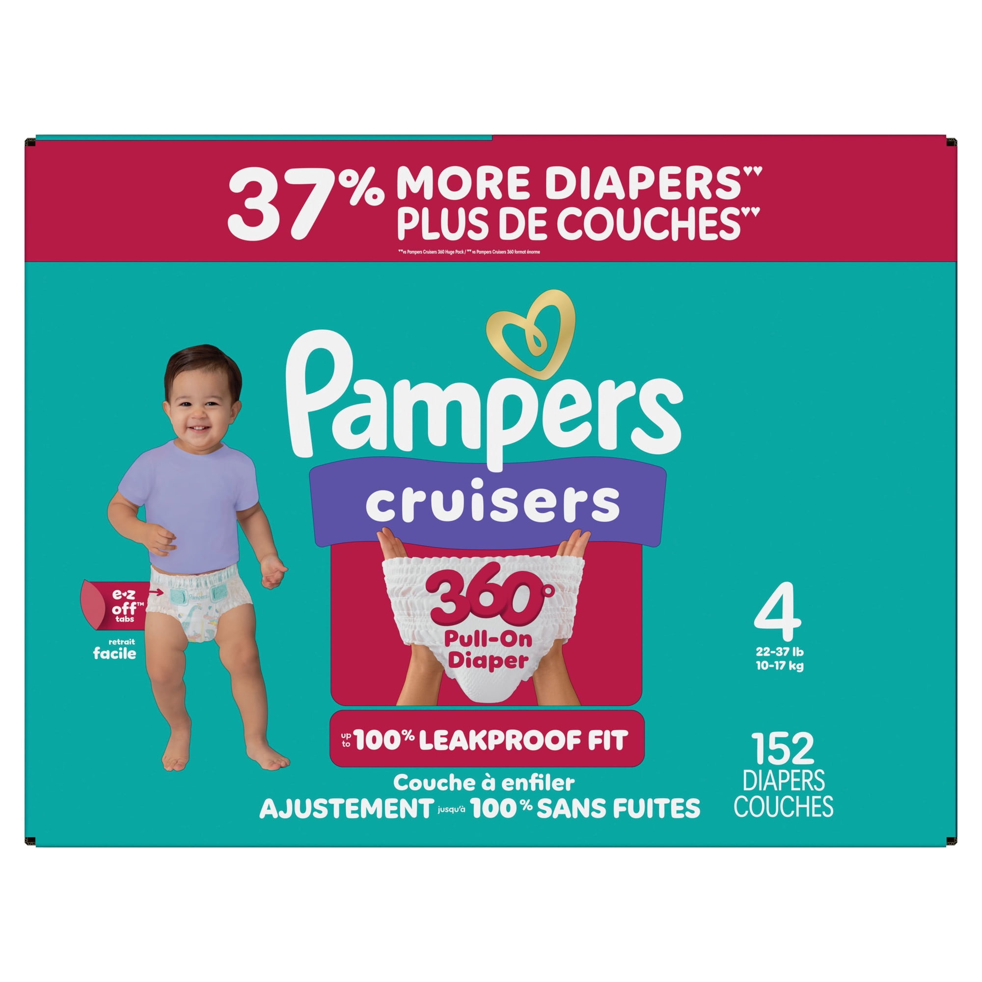 Click here for Pampers Diapers - Cruisers 360° - Size 4  Up To 10... prices