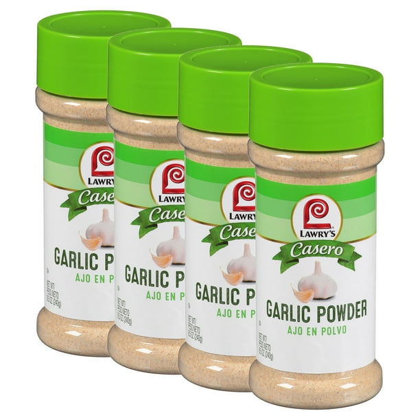 (4 pack) Lawry's Casero Garlic Powder, 8.5 oz Mixed Spices & Seasonings ...