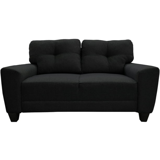 Love seat El Bazar Store Sidney Lino Negro 2 plazas, Modular, Moderno, Sala, Sofa | Walmart en línea
