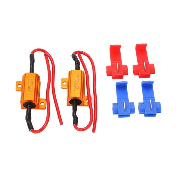 Signal Load Resistors,2set 25W 25Ω LED Load Resistor Load Indicator ...