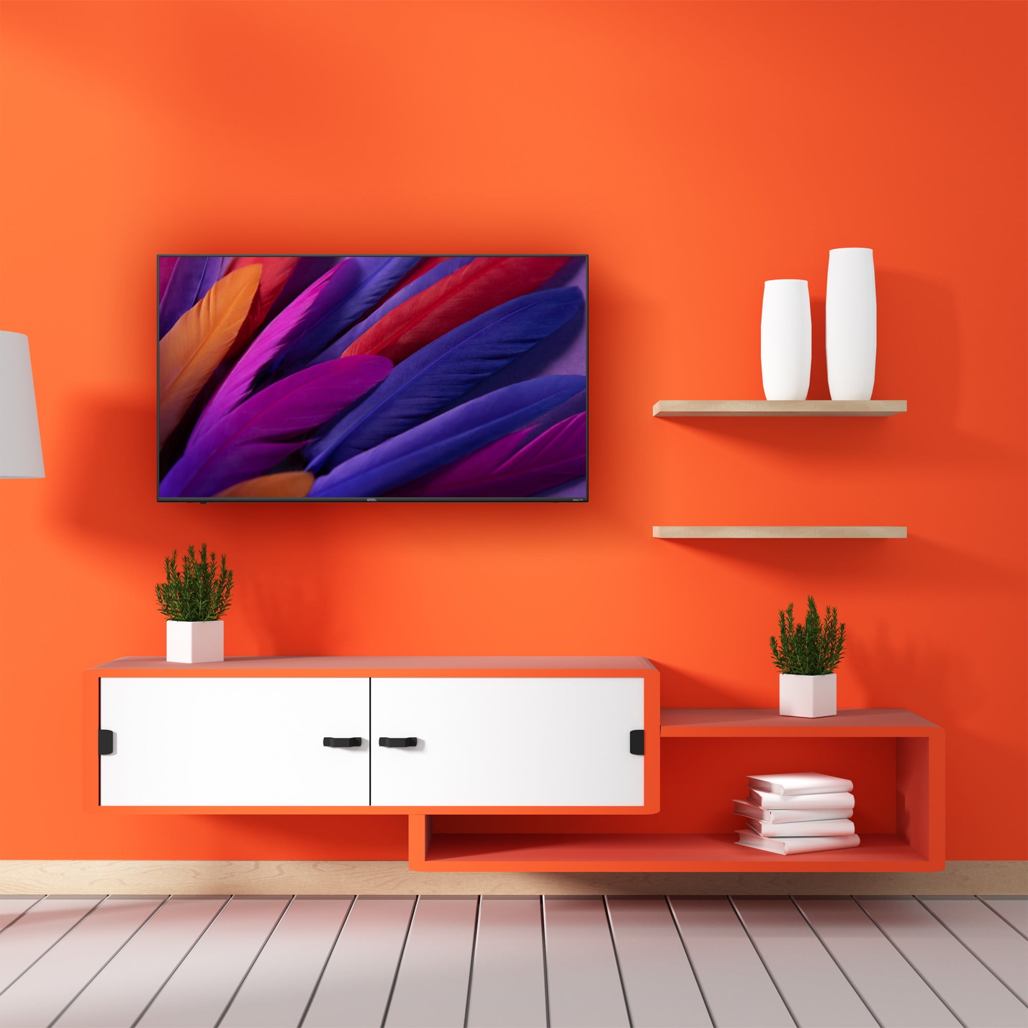 onn. 65" Clase 4K UHD (2160p) LED Roku Smart TV HDR (100012587)