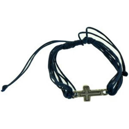 Solid Rock Jewelry 144992 Bracelet Dark Blue Cotton Adjustable ...
