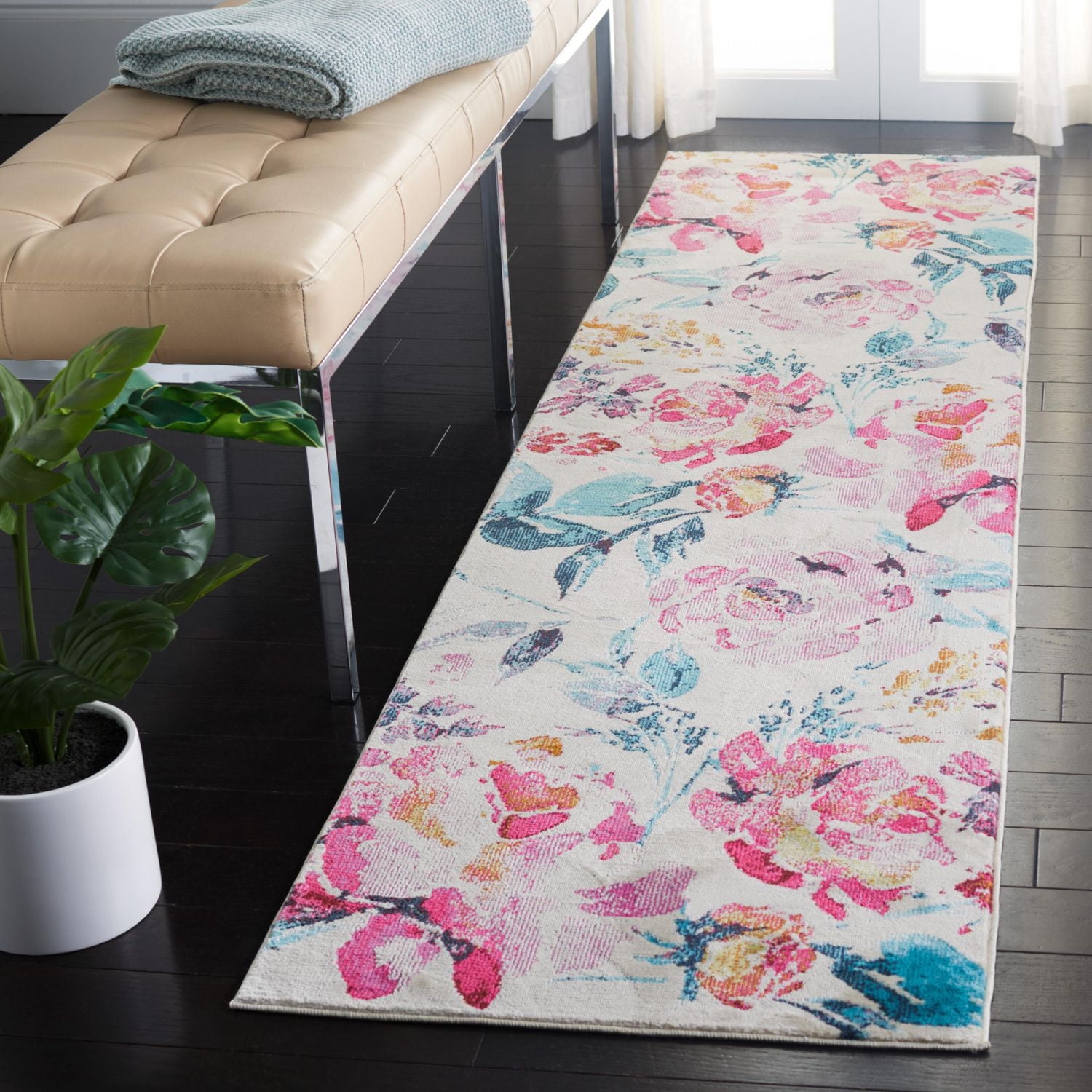 Click here for Safavieh Lillian Hadi Floral Brushed Area Rug 22 X... prices