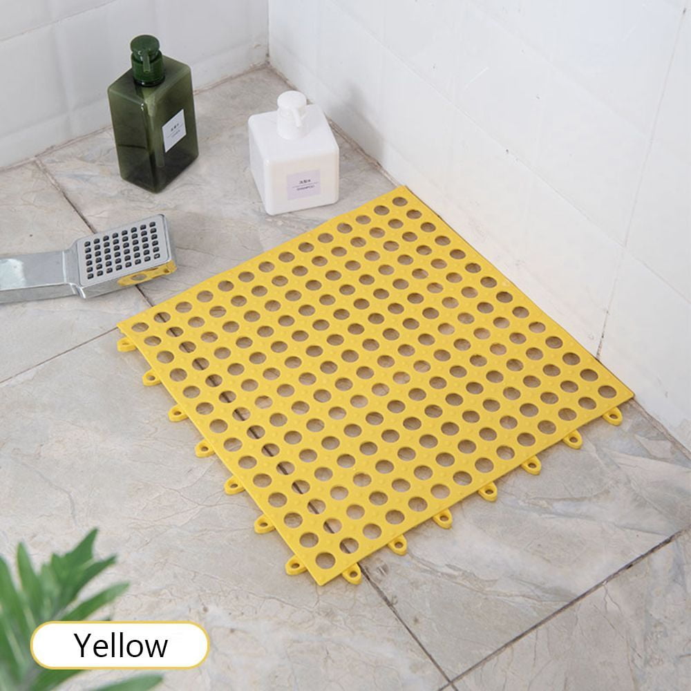 PVC Mesh Floor Pad Splicing Bath Mat Toilet Ground Mat Non-slip Mat ...