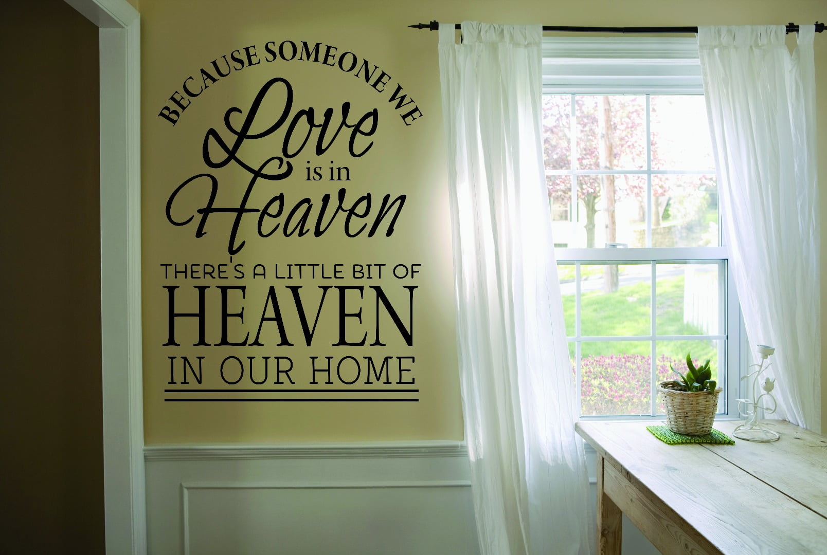 Living Room Art Because Someone We Love Is In Heaven There's A Little ...