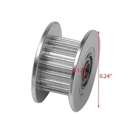 Aluminum Passive Synchronous Wheel H-type Belt Pulley 3D Printer Smooth ...