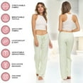 Daresay Womens Knit Lightweight Lounge Pants 3 Pack Pj Bottoms With