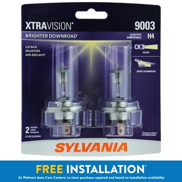 SYLVANIA 9003 SilverStar ULTRA Halogen Headlight Bulb, 2 Pack - Walmart.com