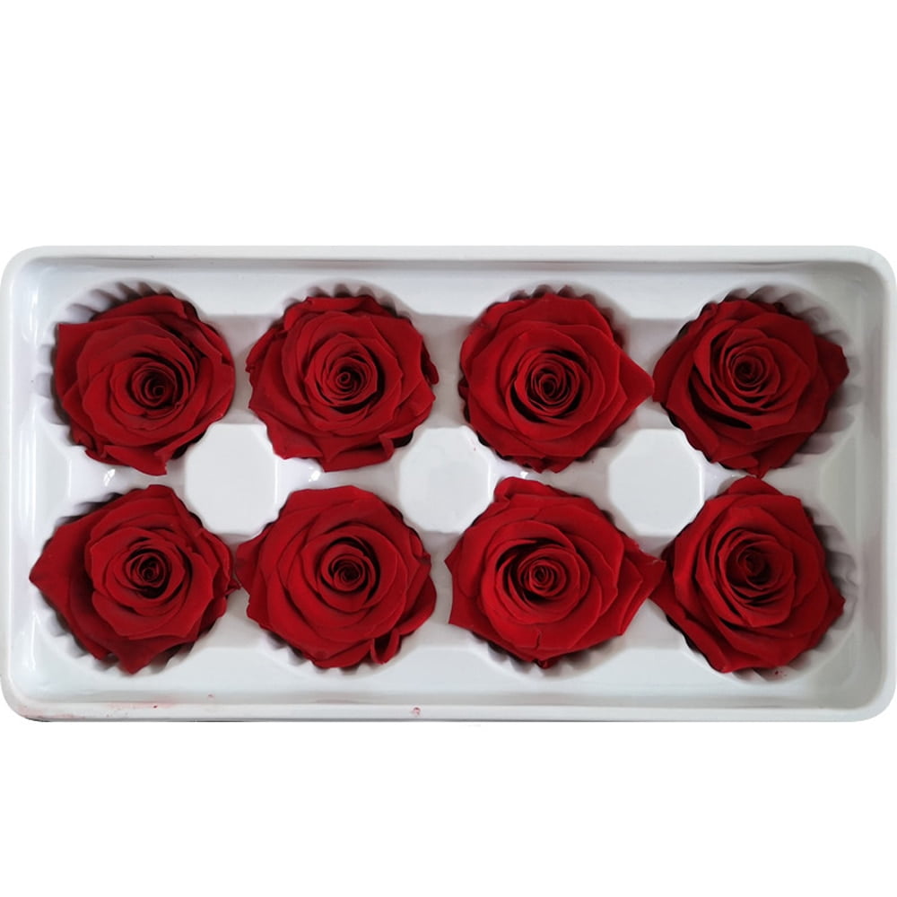 8pcs/box Preserved Flowers Flower Immortal Rose 5cm Diameter Mothers ...
