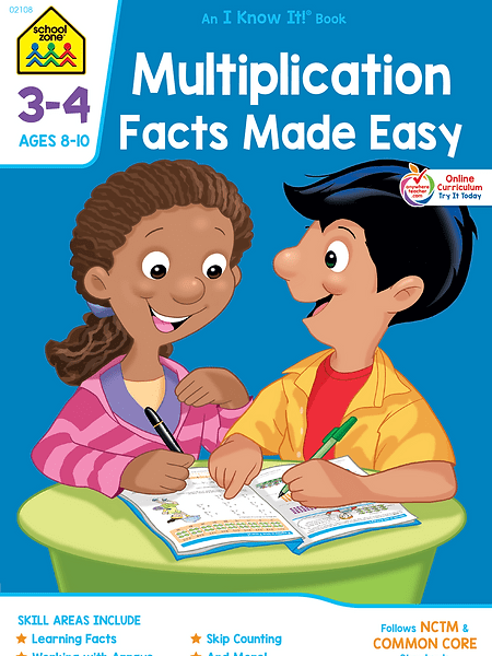 Multiplication Facts Made Easy Grades 3-4 Workbook | Bodega Aurrera en línea