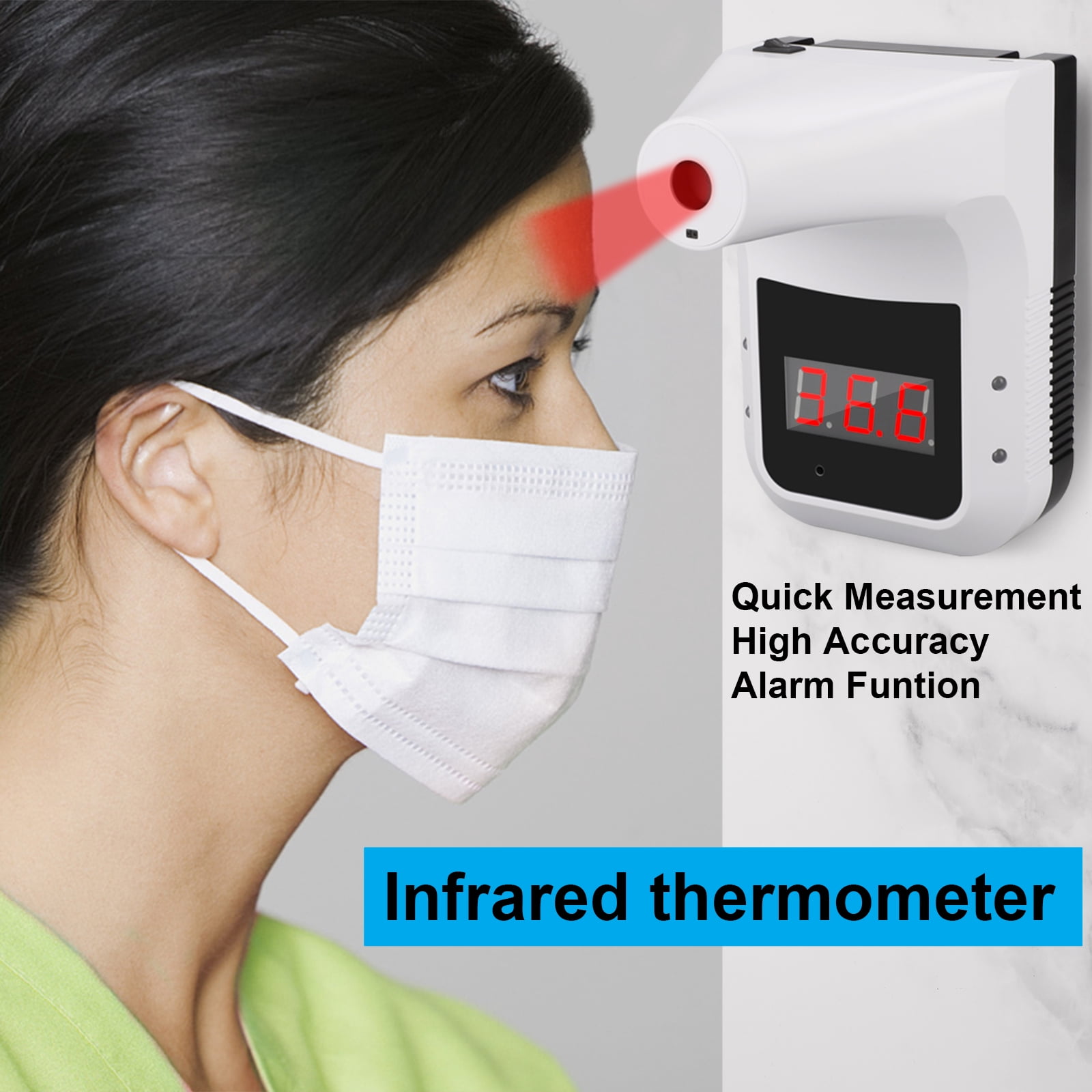 Buy Hapeisy NonContact Infrared Temperature Sensor Forehead Thermometer Long-Distance Rapid ...