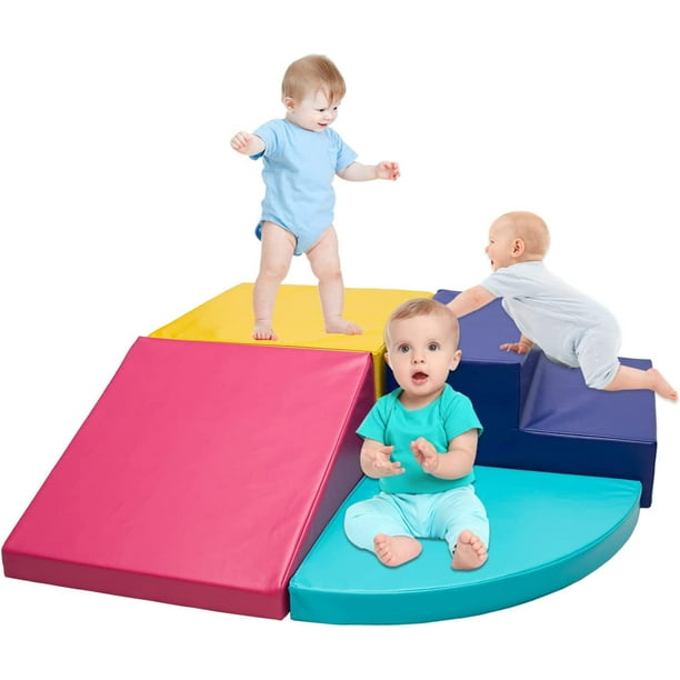 Crawl and Climb Foam Play Set Indoor Activity for Toddler 1-3,Safe Soft ...