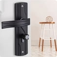 Universal Silent Solid Wood Door Handle Lock Black Privacy Interior ...