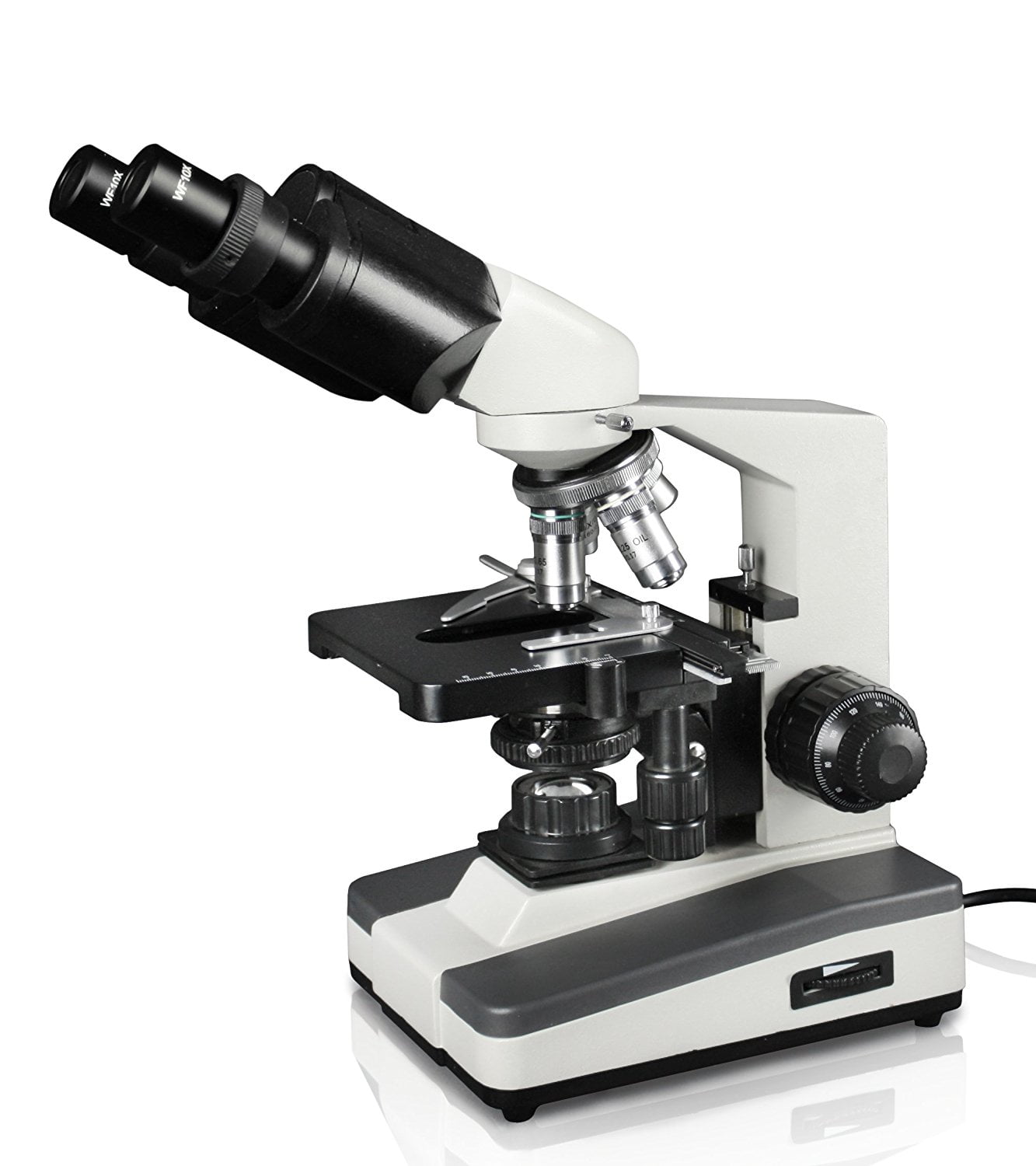 Vision Scientific Binocular Compound Microscope, 10x WF Eyepiece, 40x ...