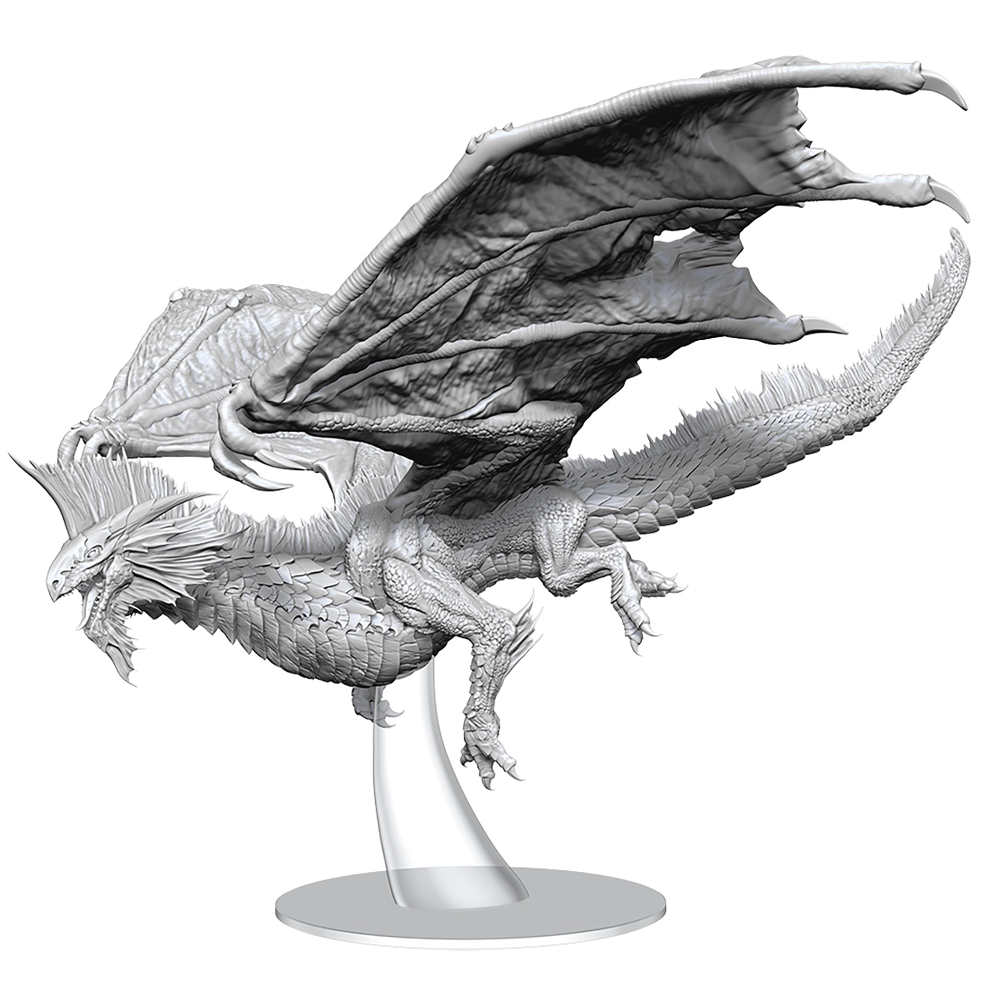 D&D Nolzur's Marvelous Miniatures: Adult Silver Dragon - Unpainted ...
