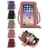 Deago Women Crossbody Cellphone Purse Touch Screen Bag RFID Blocking ...