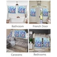 Abstract Red Blue Coral Reef Starfish Short Blackout Curtains 30 Inch ...