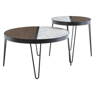 Powell Inora Oval Coffee Table Natural - Walmart.com