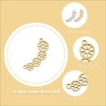 16Pcs 2 Colors 304 Stainless Steel Connector Charms Lotus Root Slices ...