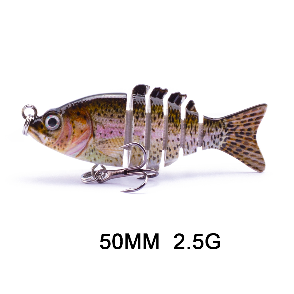 Multi Jointed 5cm Bionic 2025 Fishing Lures Crankbait Lifelike Hard ...