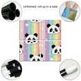 OWNSERIES Colorful Stripes Panda Stars Pattern Pattern 4PC Frameless ...