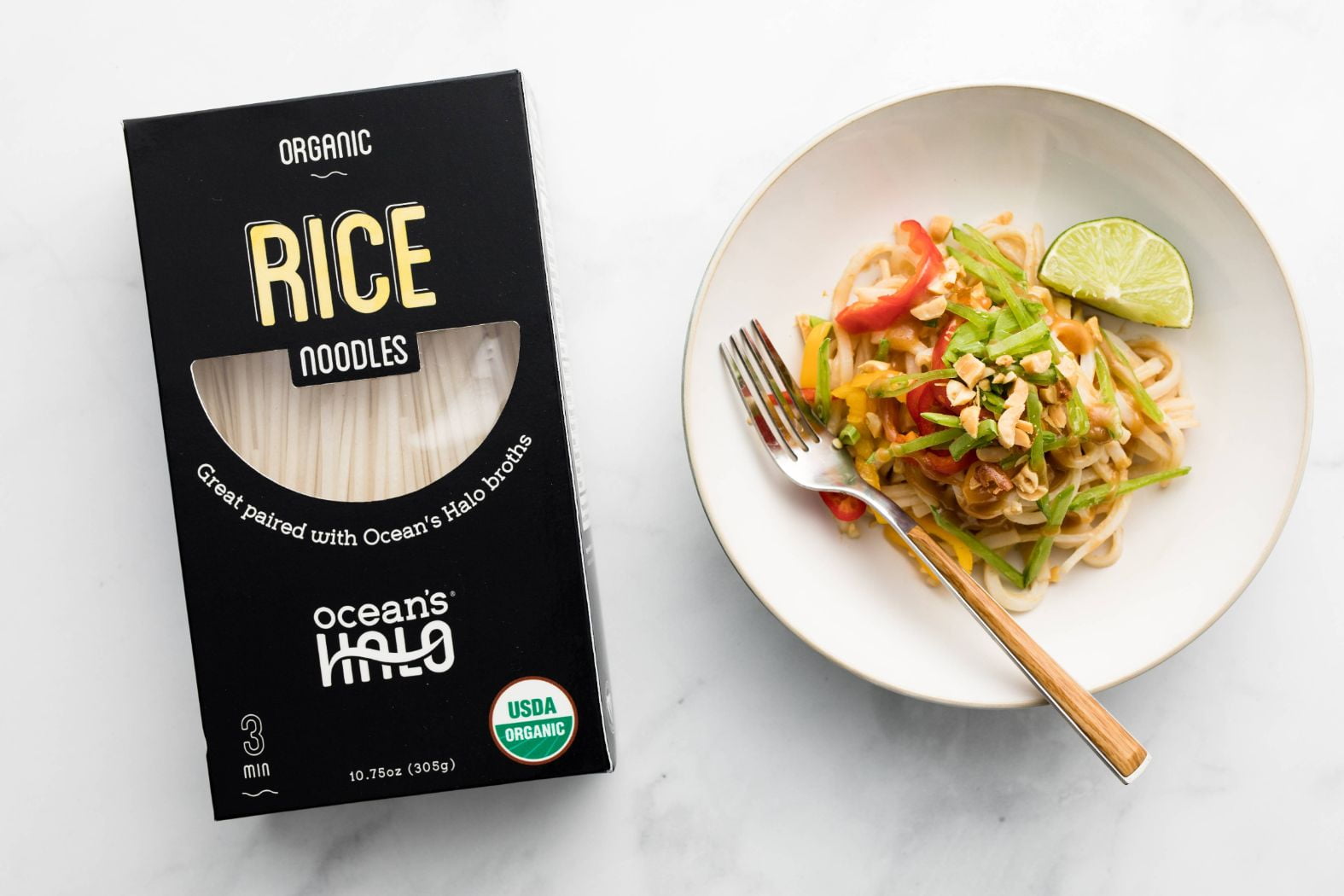 Ocean’s Halo, Organic and Vegan Rice Noodles, 6.3 oz