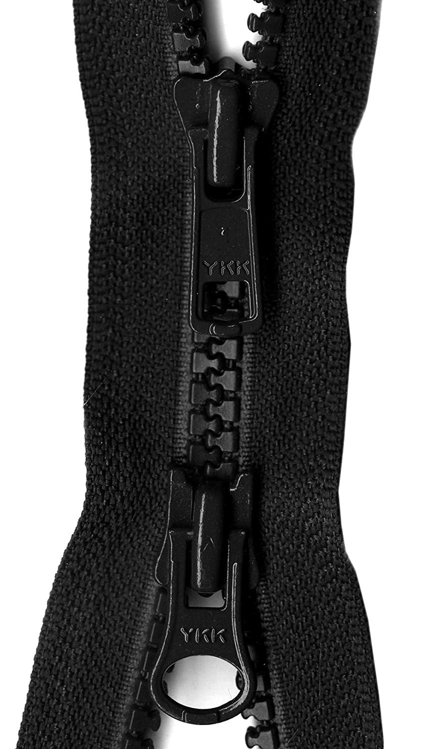 YKK Vislon 2-Way Separating Zipper, 26", Black - Walmart.com