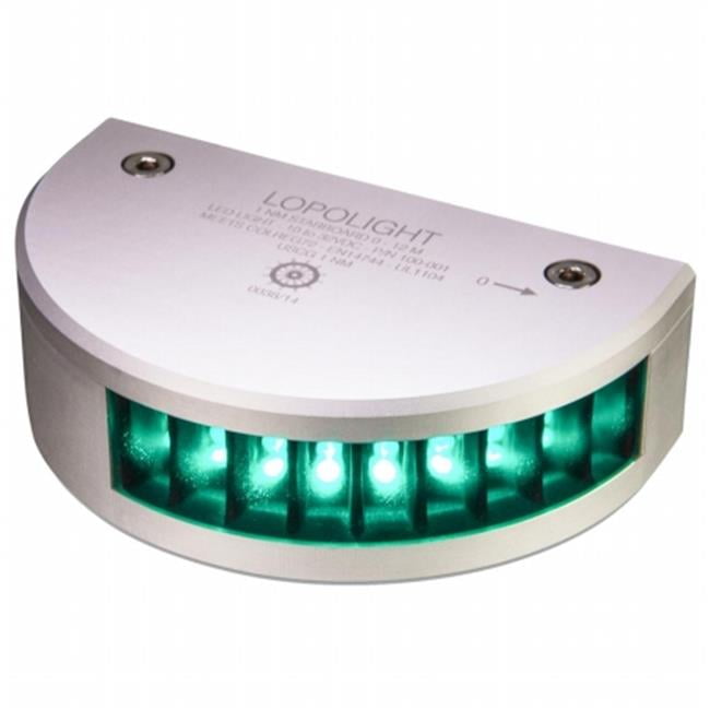 Lopolight 100-001 Starboard SideLight - 1nm for Vessels up to 39 ft ...