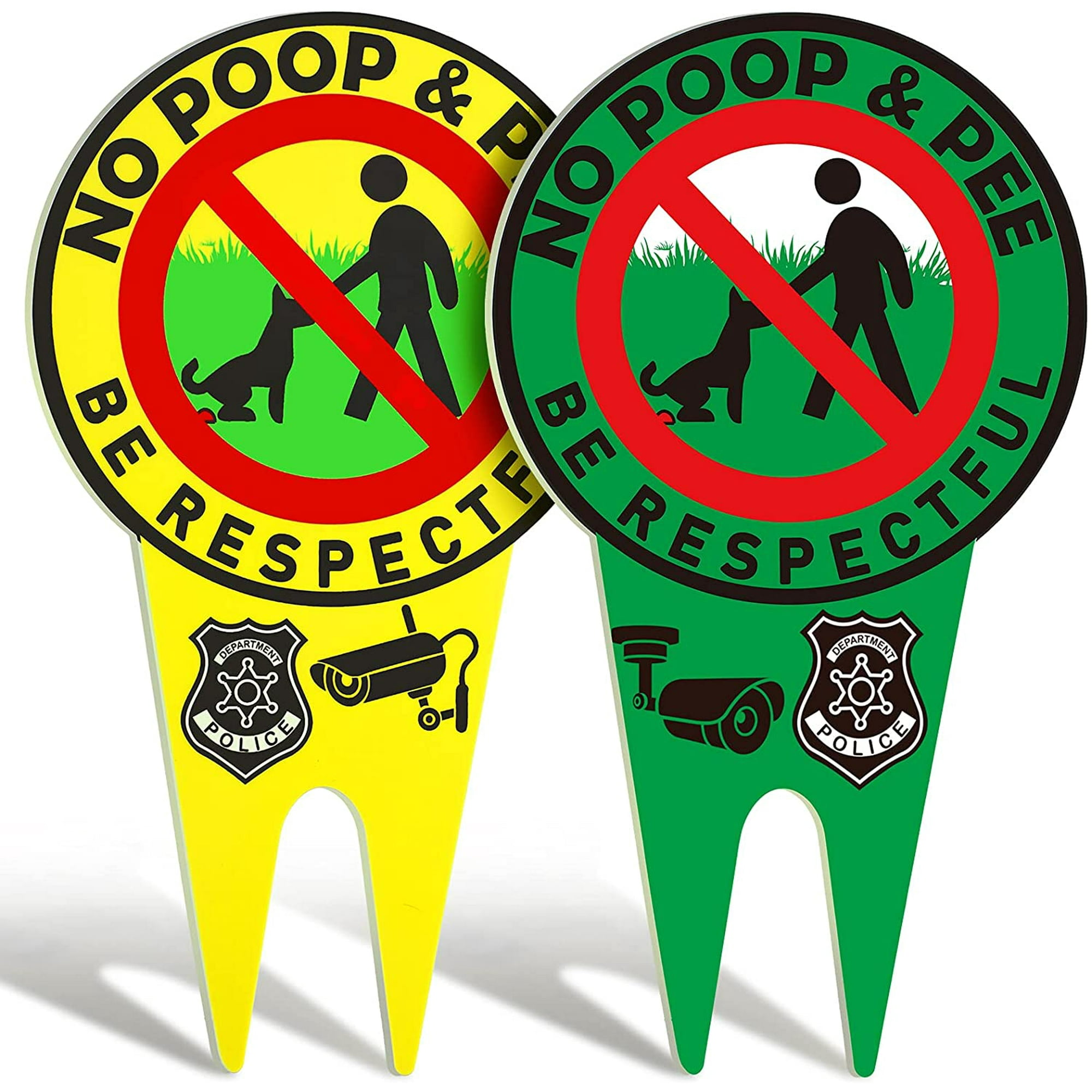 Click here for Limenda 2 Pieces No Poop Dog Signs For Yard No Dog... prices