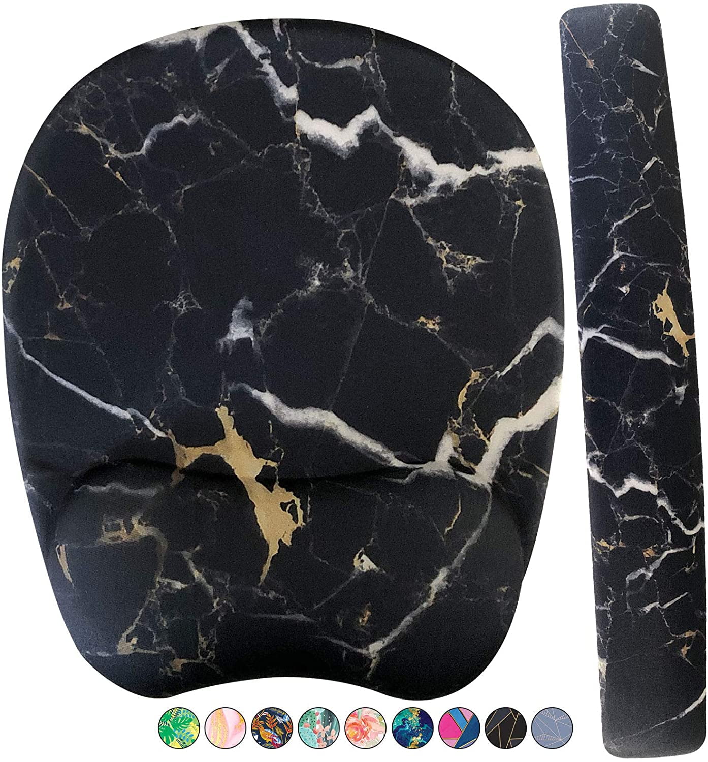 French Koko Mouse Pad & Keyboard Pad with Wrist Support, Non Slip ...