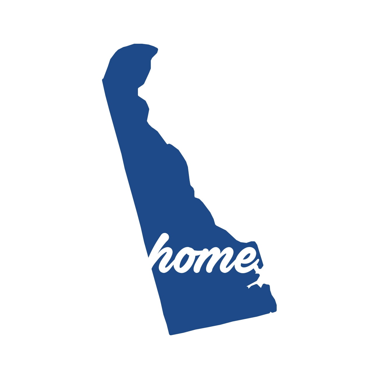 Delaware Home Sticker Decal Die Cut - Self Adhesive Vinyl ...