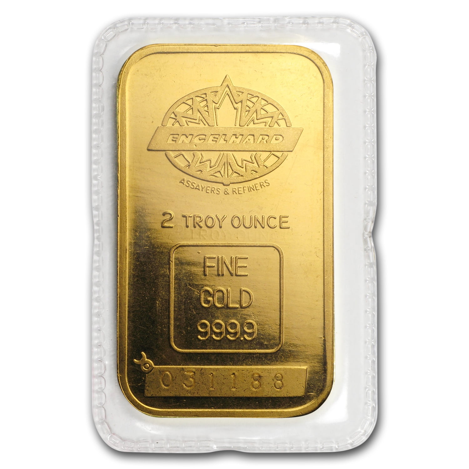 2 oz Gold Bar - Engelhard (Tall, Maple Design, Smooth, Border ...