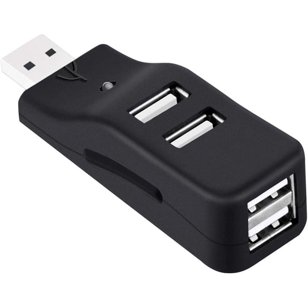 4 Port USB Hub, Mini USB 2.0 Data Hub Splitter Small Portable, for PC ...